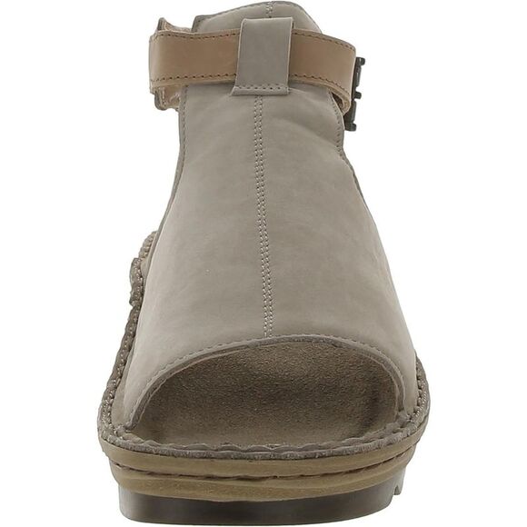 Naot | Shoes | Naot Womens Verbena Gray Leather Cutout Open Toe Ankle ...